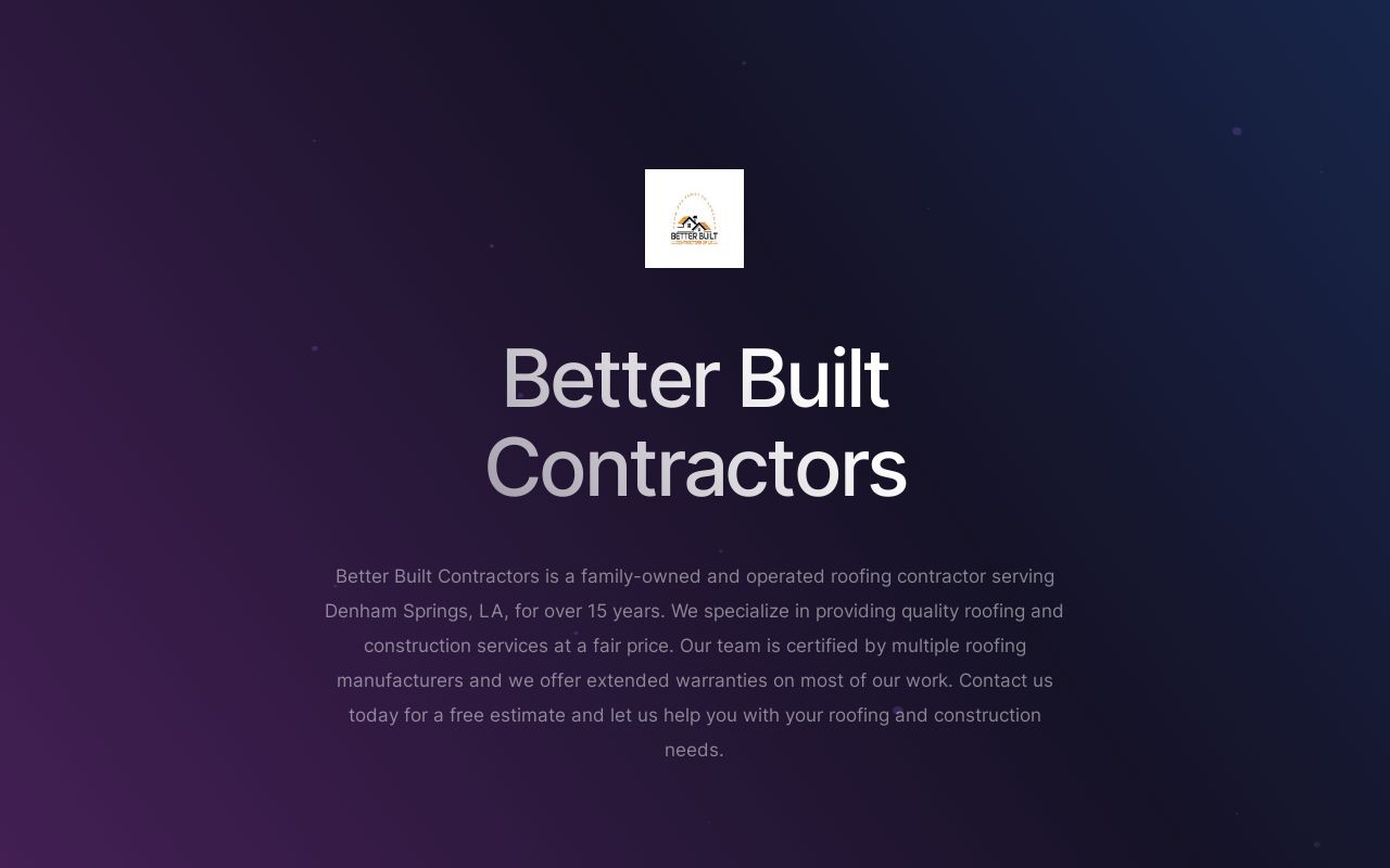 Better Built Contractors
